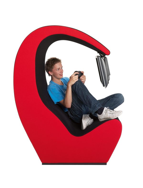 At-Space Media Chair: A cozy & concealed entertainment hub - Homecrux