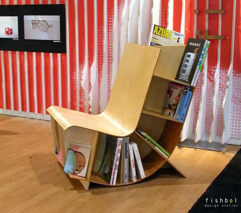 10 Bookshelf Chair Design Ideas for Bookworms (In Pictures)
