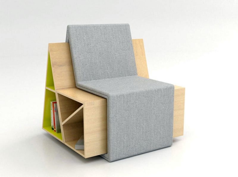 10 Bookshelf Chair Design Ideas for Bookworms (In Pictures)