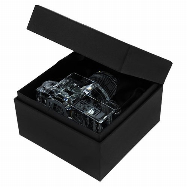 Crystal DSLR Camera Replica - Use it as Bookend or Paperweight