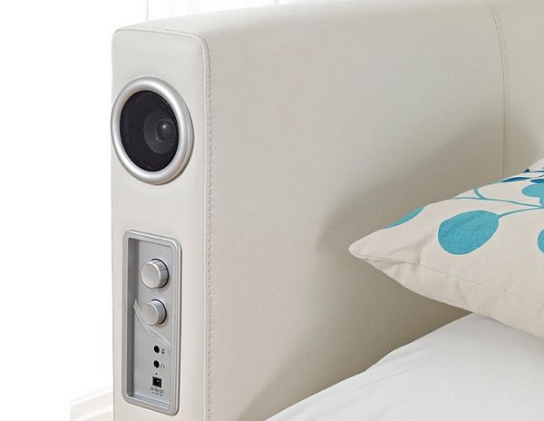 Sound Leather Bed facilitates you with comfort and integrated music ...