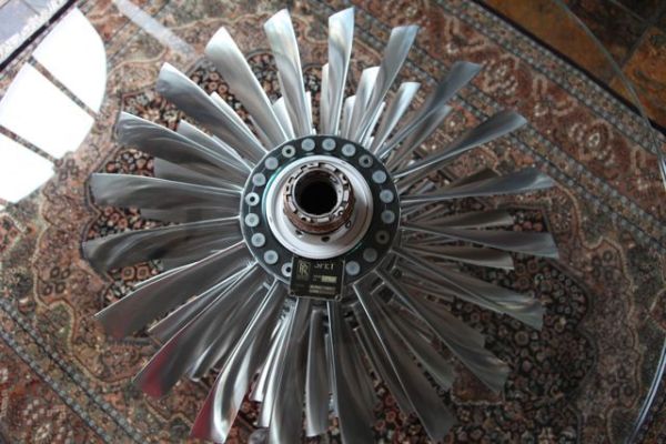 Stunning coffee/dining table made from RAF F-4 Phantom jet engine ...