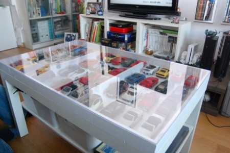 Coffee table to showcase your collector cars in style - Homecrux