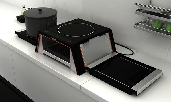 VIA is one hell of a modular unit that combines induction cooker, grill ...