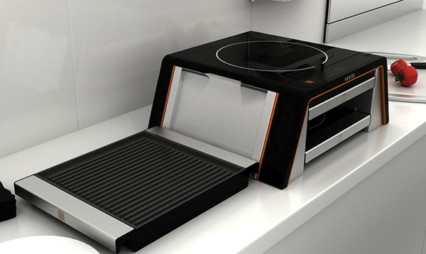 VIA is one hell of a modular unit that combines induction cooker, grill ...