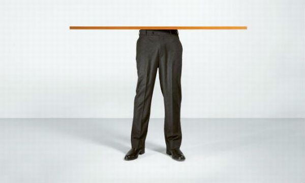 BUTLER NO 1 Table Stands Weirdly on Human Legs