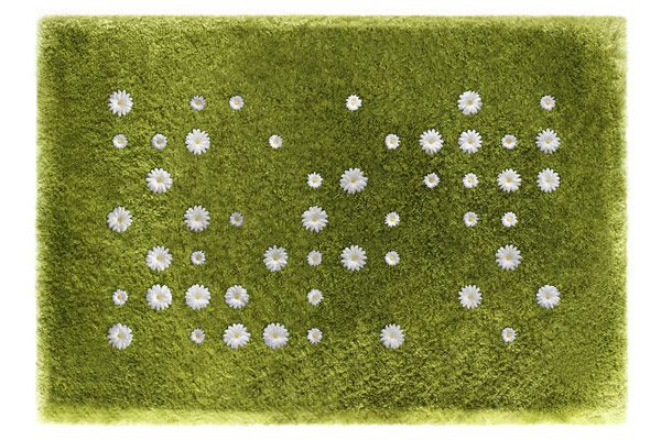 Interactive Daisy Garden Rug brings the outdoors in - Homecrux