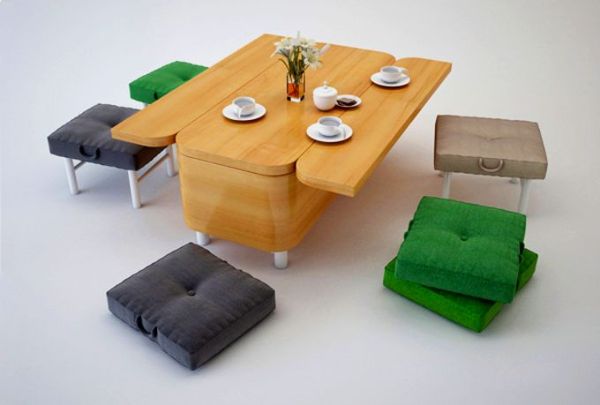Convertible Sofa by Julia Kononenko Transforms into a Dining Table