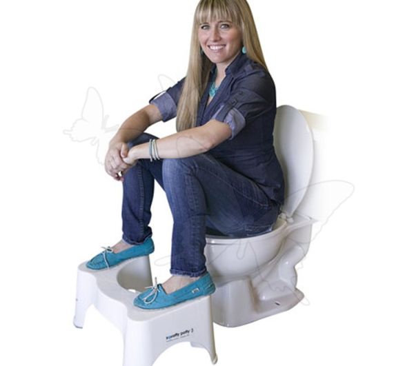 Squatty Potty lets you squat to crap on your toilet seat for complete ...