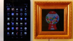 Interactive PIXEL LED picture frame decorates walls with pixel art ...