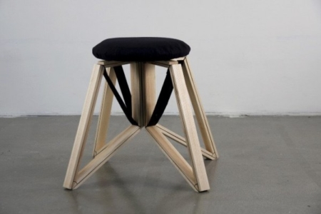 Spin folding stool fuses spatial effectiveness along with aesthetics ...