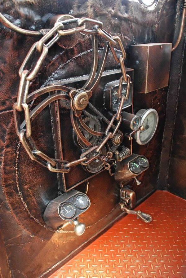 Steampunk BBQ grill in form of a locomotive engine - Home Crux