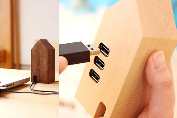 Hacoa USB Hub House mimics Scandinavian row housing - Home Crux
