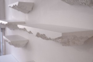 Snarkitecture's wall mounted Shelve exhibits 'edgy' abstractness - Home ...