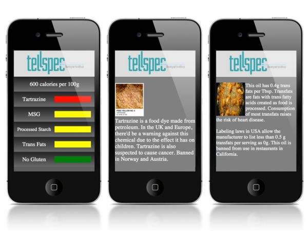 Tellspec handheld device that helps in displaying calories in food ...