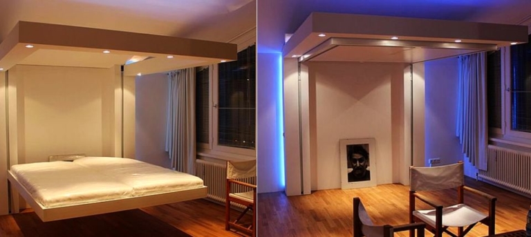 5+ Best Retractable Ceiling Beds (One Room, Twice the Space)