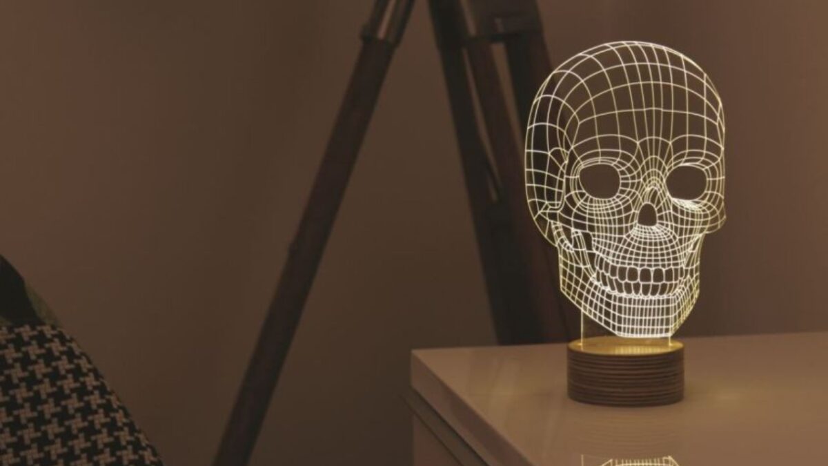 BULBING Lamp with Five Changeable 3D Designs