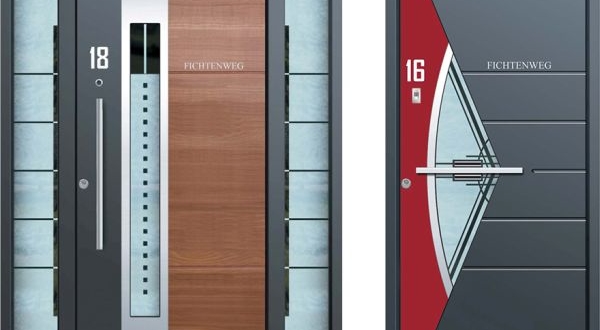 Set your style statement with smartphone-controlled Inotherm front doors