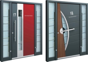 Set your style statement with smartphone-controlled Inotherm front doors