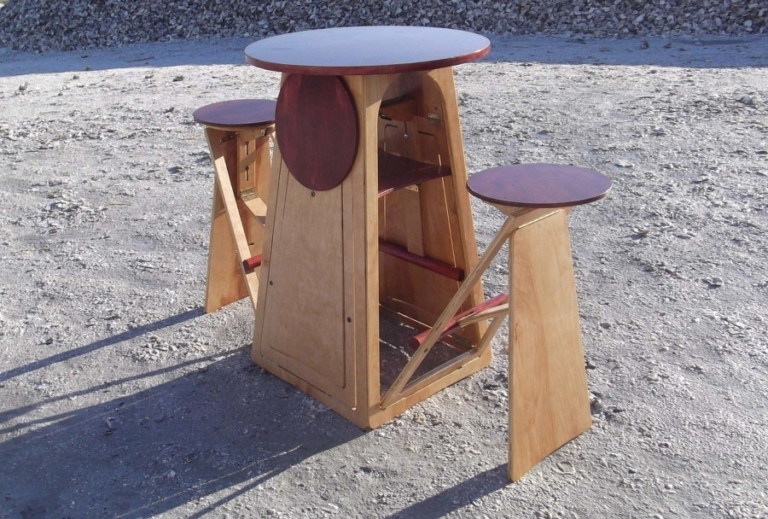 Quad Micro Bar - A Mini Bar that can be a Dining Set Too