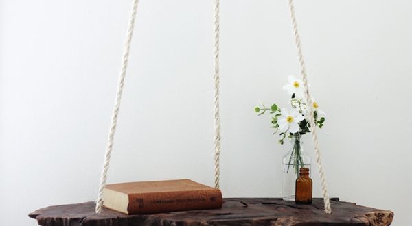 DIY Hanging Table adds flair to your living space