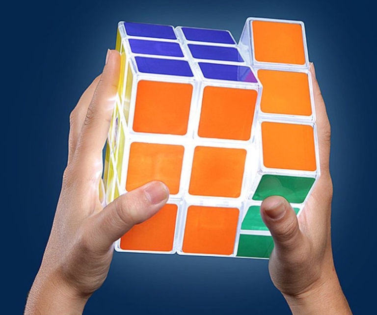Illuminate Your Desk with Playful Rubik's Cube Lamp