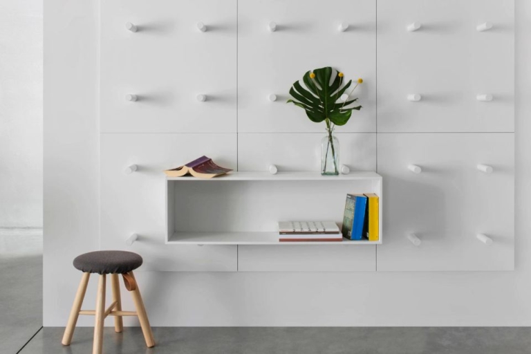 DOTS is modular shelving system with interchangeable boxes - Homecrux
