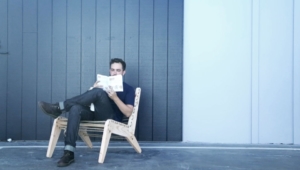 Handmade Lace-Up Chair by Jonathan Uses Rope and Wood