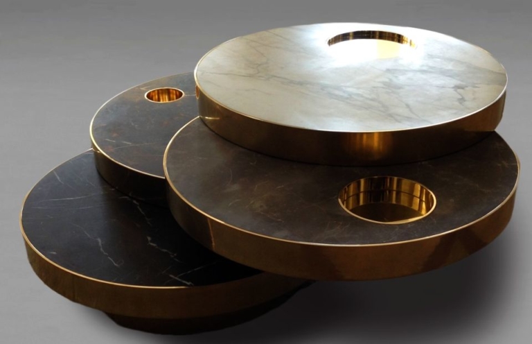 Solaris Table inspired by orbital movements of solar planets - Homecrux