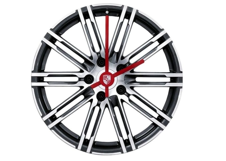Porsche creates wall clock made out of 20-inch 911 Turbo Rim - Homecrux