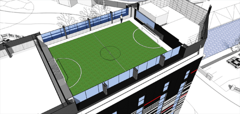 World’s first football-themed hotel with retractable rooftop pitch ...