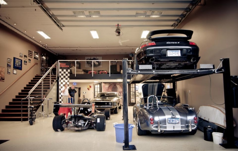 Sleeping right next to your supercar: Inspiring homes with living room ...