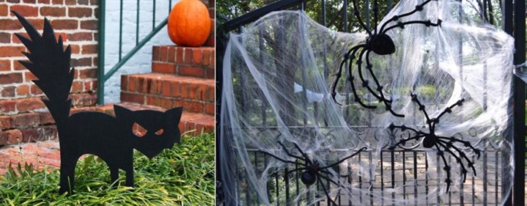 45+ Spooky Ideas to Decorate Front Gate and Fence for Halloween