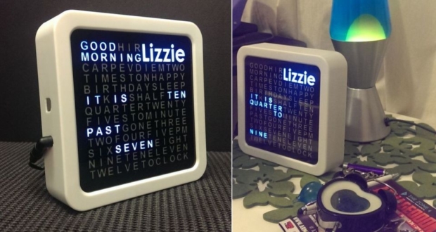 Coolest Personalized Word Clock Is Built Using Arduino Homecrux