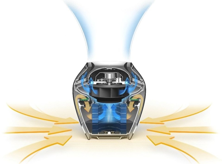 BORK air cleaner-humidifier A802 Rain responds instantly to slightest ...