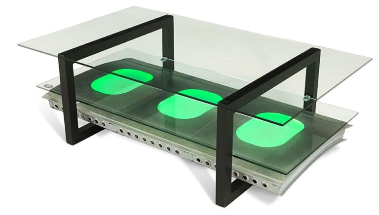 MotoArt revamps old airplane hunks into chic Fuselage Coffee Table ...