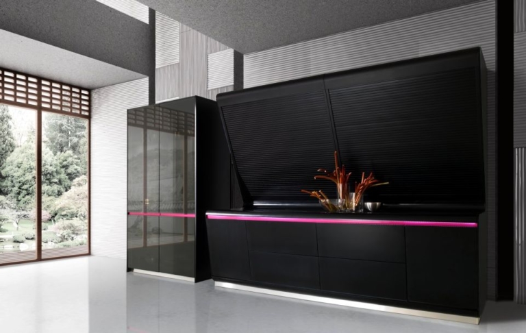 Karim Rashid’s Kook kitchen boasts sinuous silhouettes with jazzy LED ...