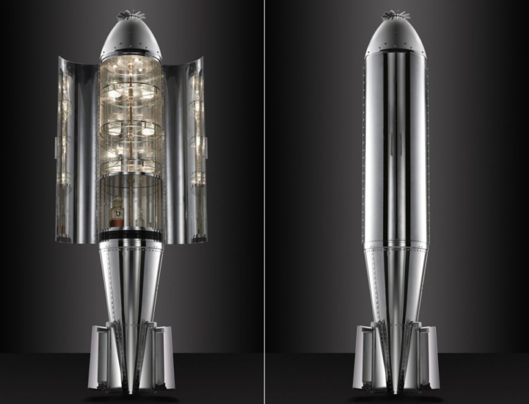 Vintage practice cluster bomb revamps into glistening drinks cabinet ...