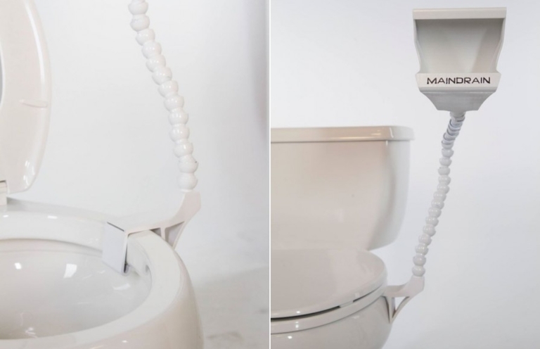 Main Drain brings portable urinal attachment for home toilets - Homecrux