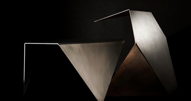 Wives’ Table: Versatile coffee table with artistic origami-like base ...