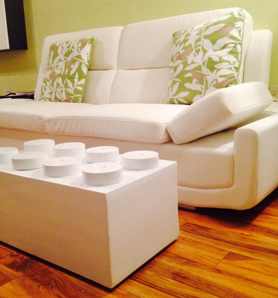 Give Quirky Touch to Living Room with Jumbo LEGO Brick Coffee Table