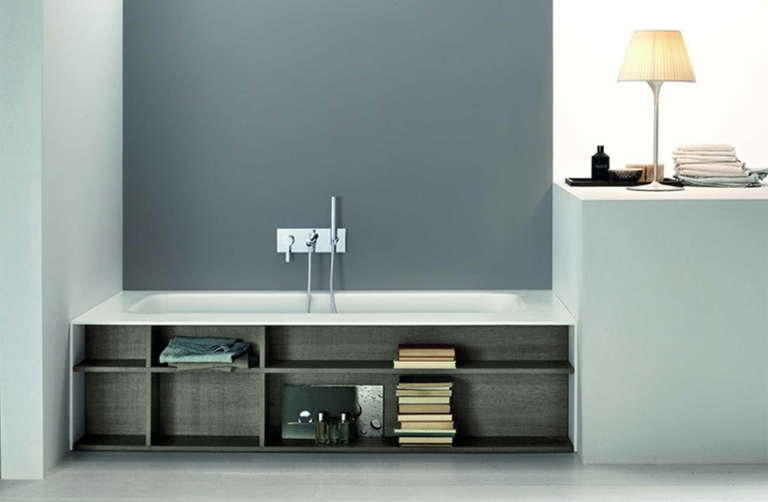 Bathtubs with Built-In Storage to Get Most Out of Your Bathroom