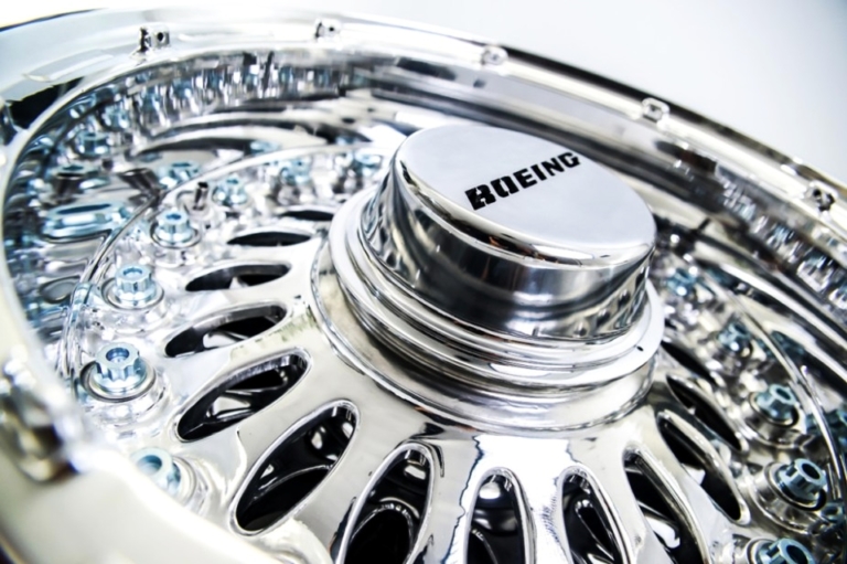 Hand-polished Boeing 777 wheel reformed into stylish coffee table ...