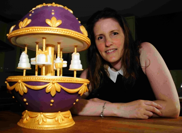 Basingstoke cake artist creates extravagant Faberge-inspired Easter egg ...