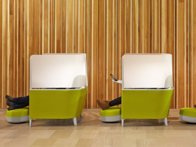 Brody office pod by Steelcase provides stress-free workspace