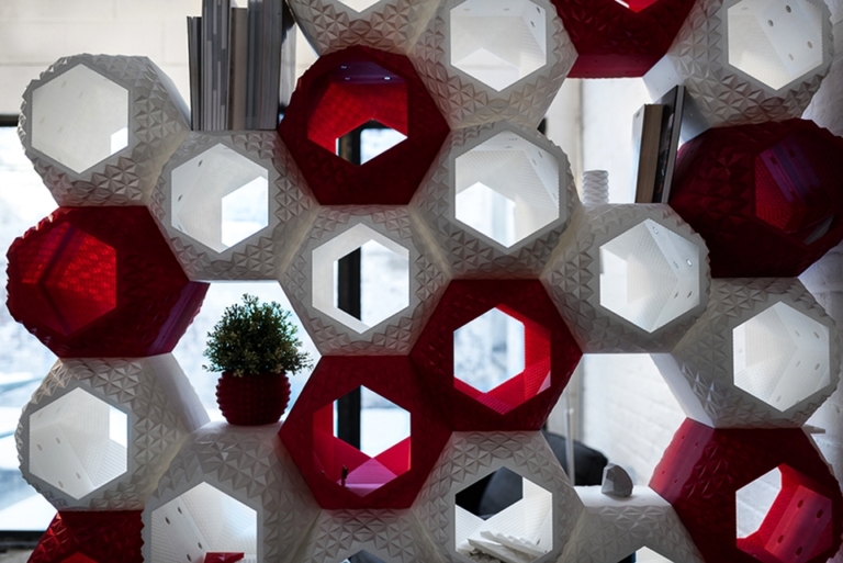 SuperMod 3D printed modular wall system for organized living - Homecrux