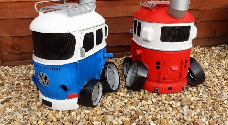 Volkswagen Log Burner Stoves by Creation Fabrication