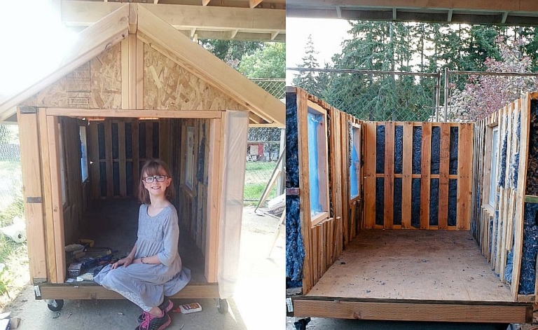 At the age of 9, Hailey Fort is building shelters for homeless