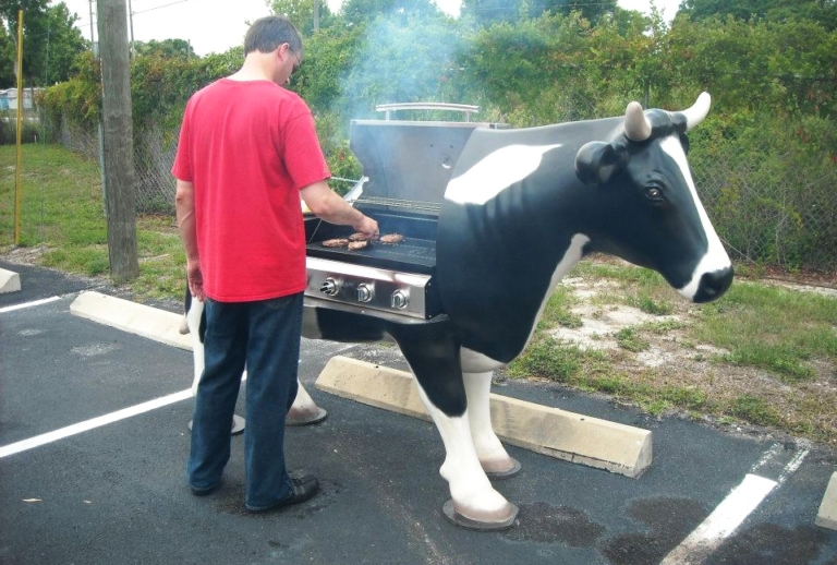 Bring Fun to Outdoor Cooking with Cow BBQ Grill
