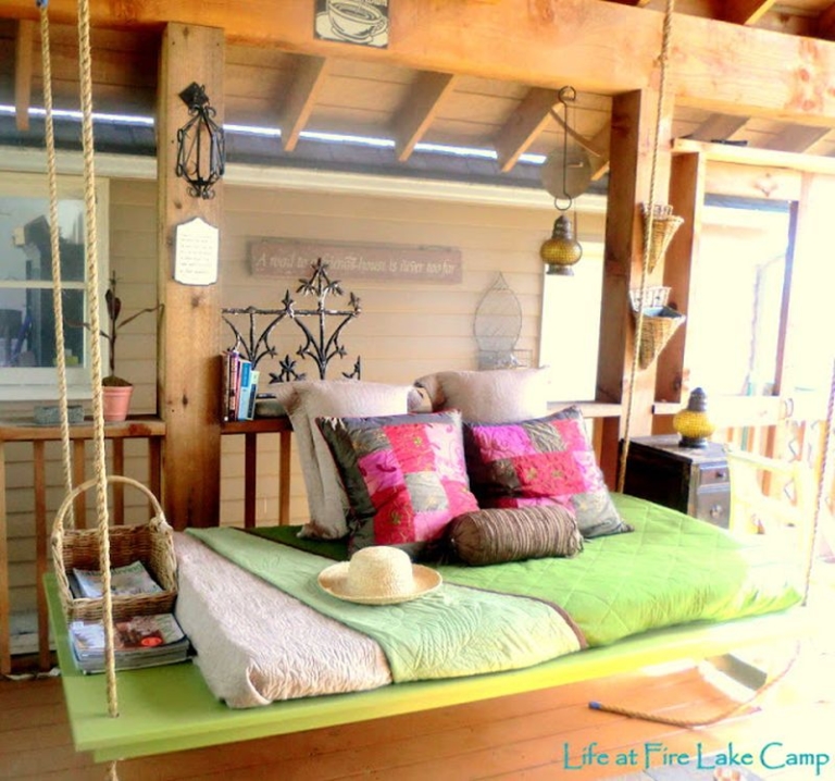 15+ DIY Swing Bed Plans and Design Ideas for Your Porch